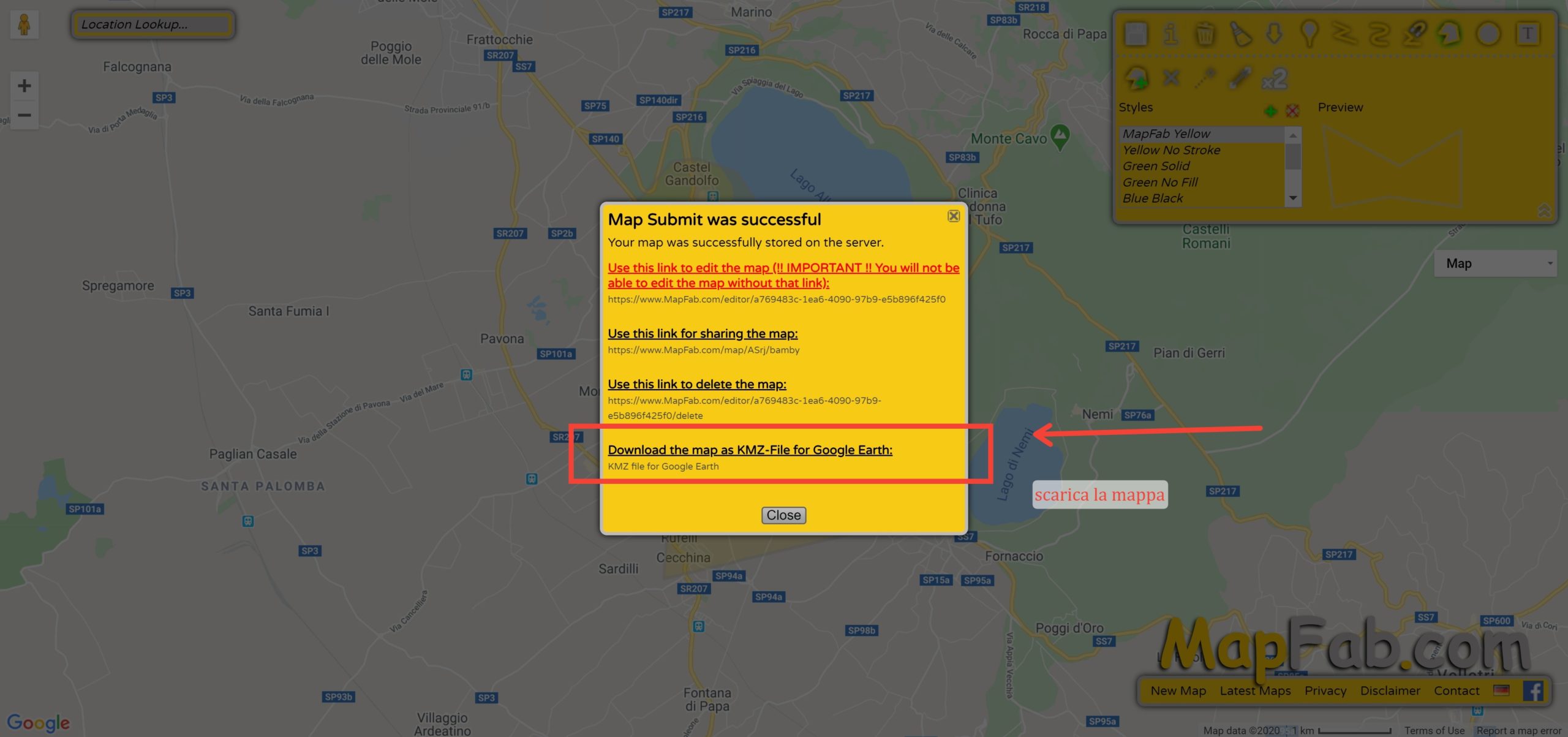 Screenshot of bamby - Editor [MapFab.com] - xMenu Blog